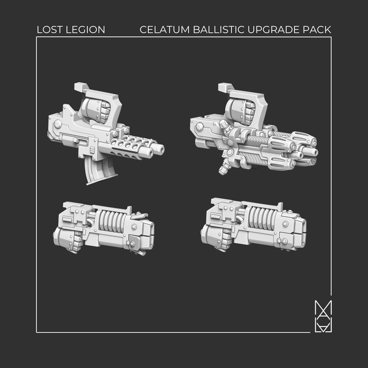 3D Printable Celatum Ballistic Upgrade Pack (Pre-Supported) by Malal3D